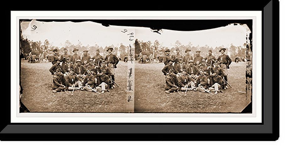 Historic Framed Print, Fair Oaks Virginia (vicinity). Brigade officers ...