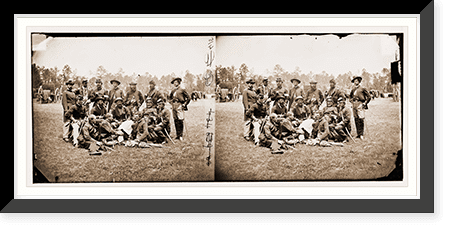 Historic Framed Print, Fair Oaks Virginia (vicinity). Brigade officers ...