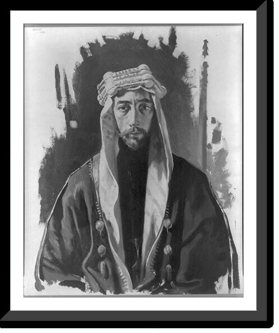 Historic Framed Print, [Faisal I, King of Iraq, 1885-1933, head-and ...