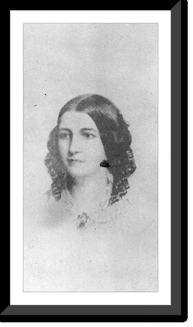 Historic Framed Print, [Fanny Longfellow, head-and-shoulders portrait ...