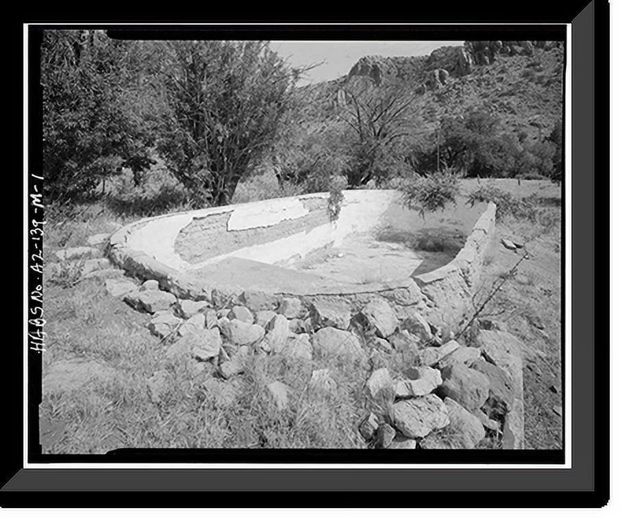 Historic Framed Print, Faraway Ranch, Swimming Pool, Willcox vicinity ...