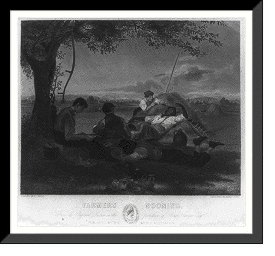 Historic Framed Print, Farmers nooning, from the original picture in ...