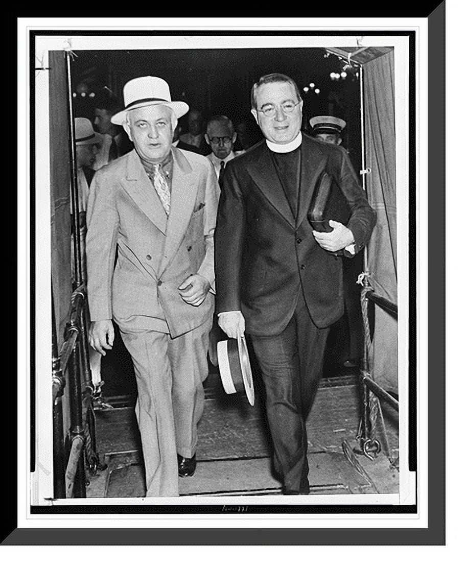 Historic Framed Print, Father Coughlin arrives for Cleveland convention ...