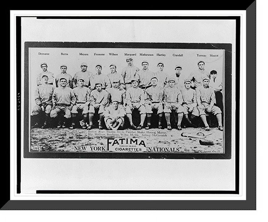 Historic Framed Print, Fatima Team Cards (T200) - 3, 17-7/8" x 21-7/8 ...