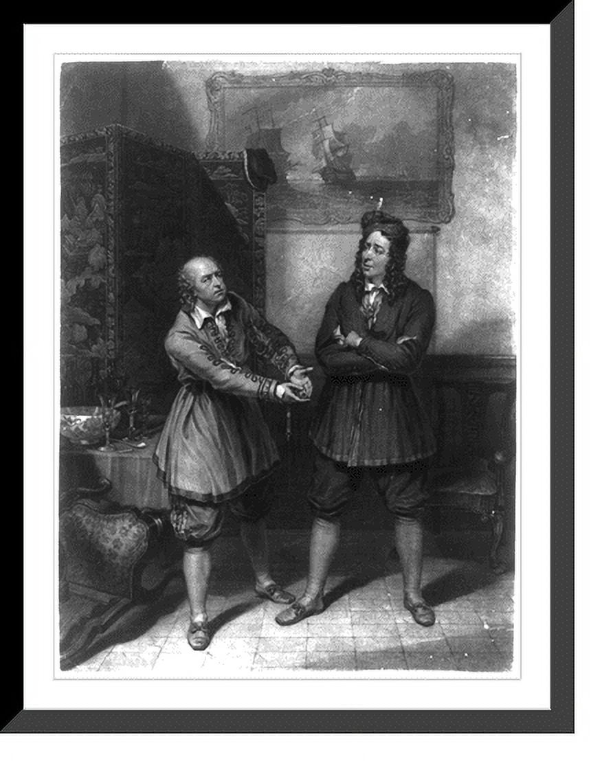Historic Framed Print, Fawcett & Kemble as Capt. Copp & King Charles II ...