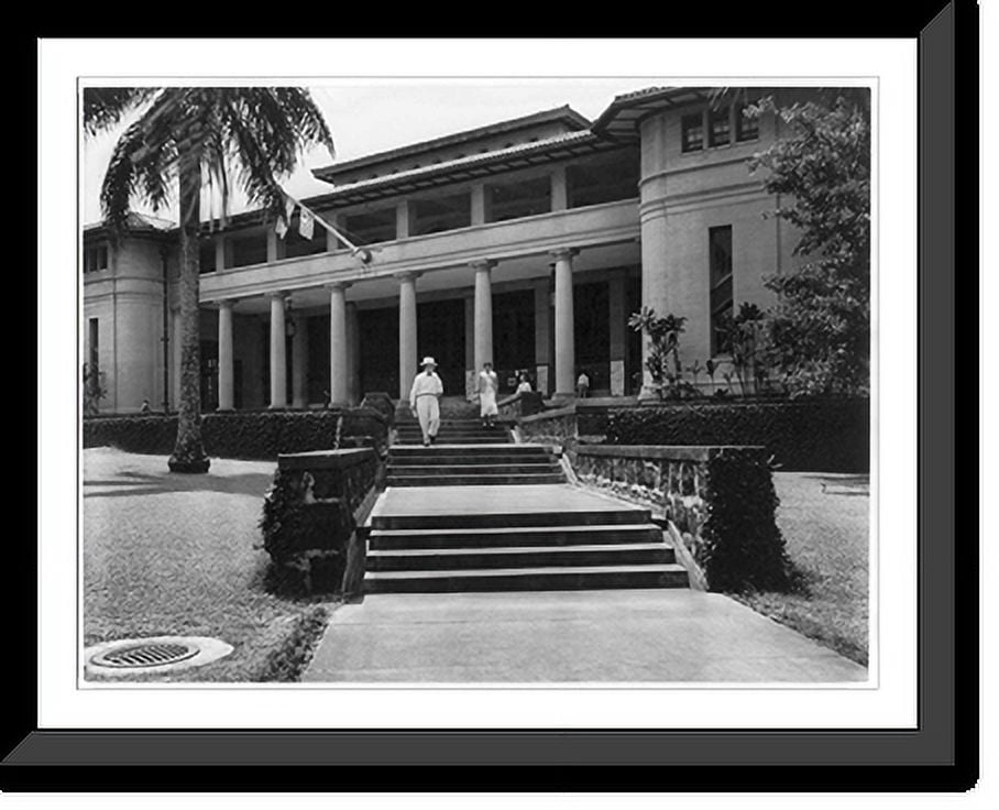 Historic Framed Print, Federal Building at Hilo, Hawaii, 17-7/8" x 21-7 ...