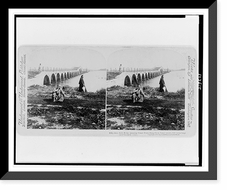 Historic Framed Print, Fifty-three Arch Bridge spanning Grand Pekin ...