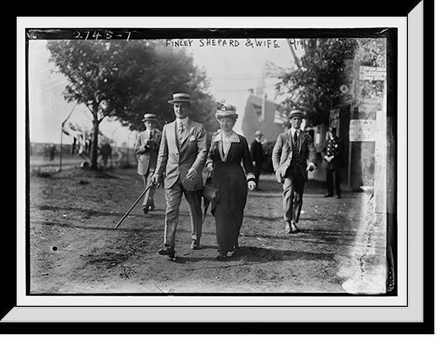 Historic Framed Print, Finley Sheppard and wife, 17-7/8" x 21-7/8 ...