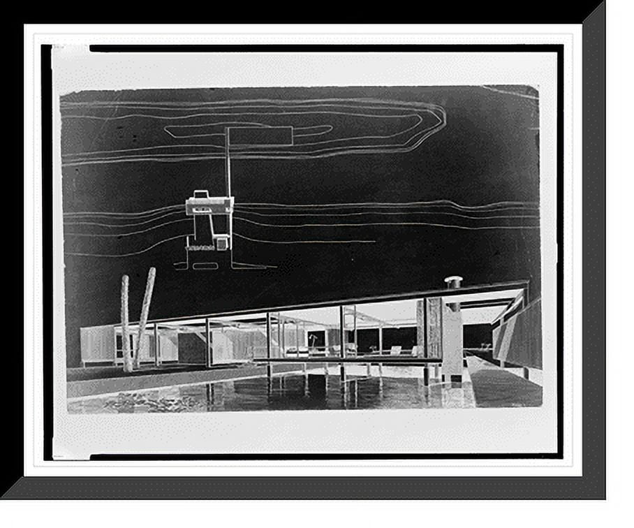 Historic Framed Print, [Finney guest house, Siesta Key, Florida ...