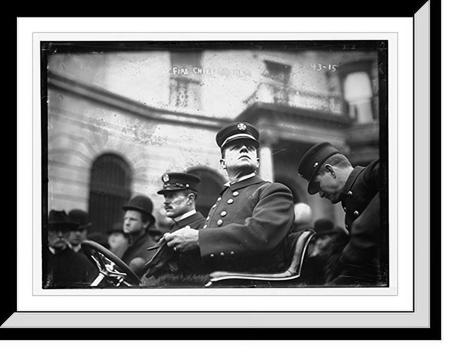 Historic Framed Print, Fire Chief, Coker, New York, 17-7/8" x 21-7/8 ...