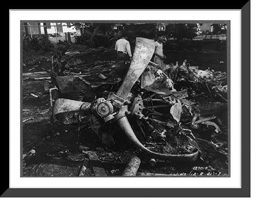 Historic Framed Print, First Army photos of the bombing of Hawaii, Dec ...