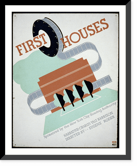 Historic Framed Print, First houses Narrative, Charles Yale Harrison ...