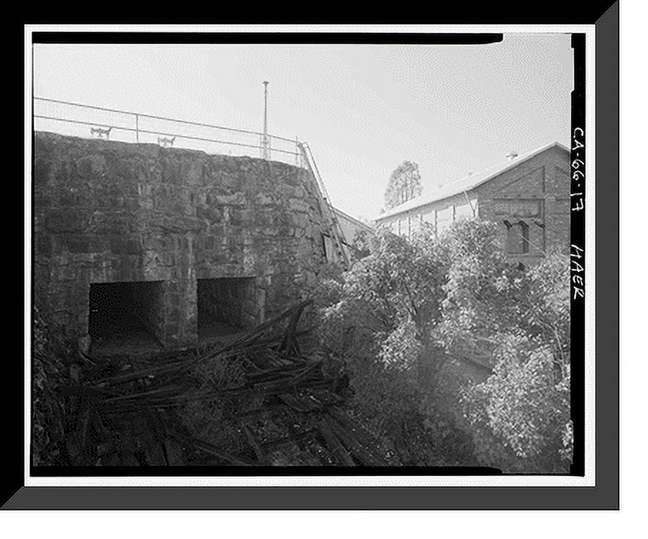 Historic Framed Print, Folsom Powerhouse, Adjacent to American River ...