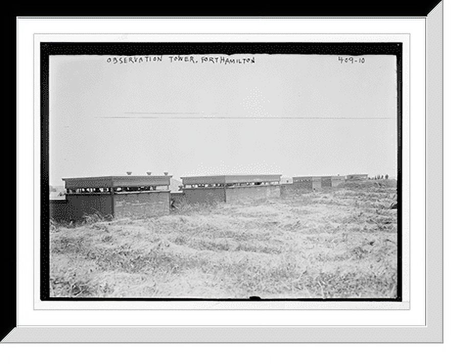 Historic Framed Print, Fort Hamilton, observation towers, exteriors, 17 ...