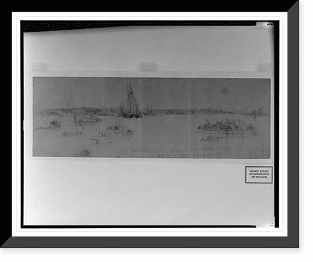 Historic Framed Print, Fort Powhatan. on the James. below the Pontoon ...