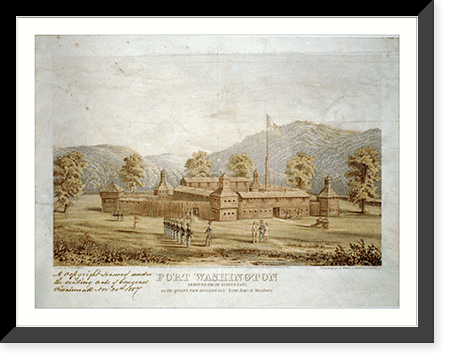 Historic Framed Print, Fort Washington - erected 1790 in Cincinnati, on ...