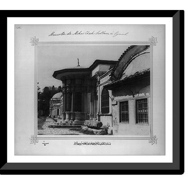 Historic Framed Print, [Fountain and Mausoleum of Mihrisah Valide ...