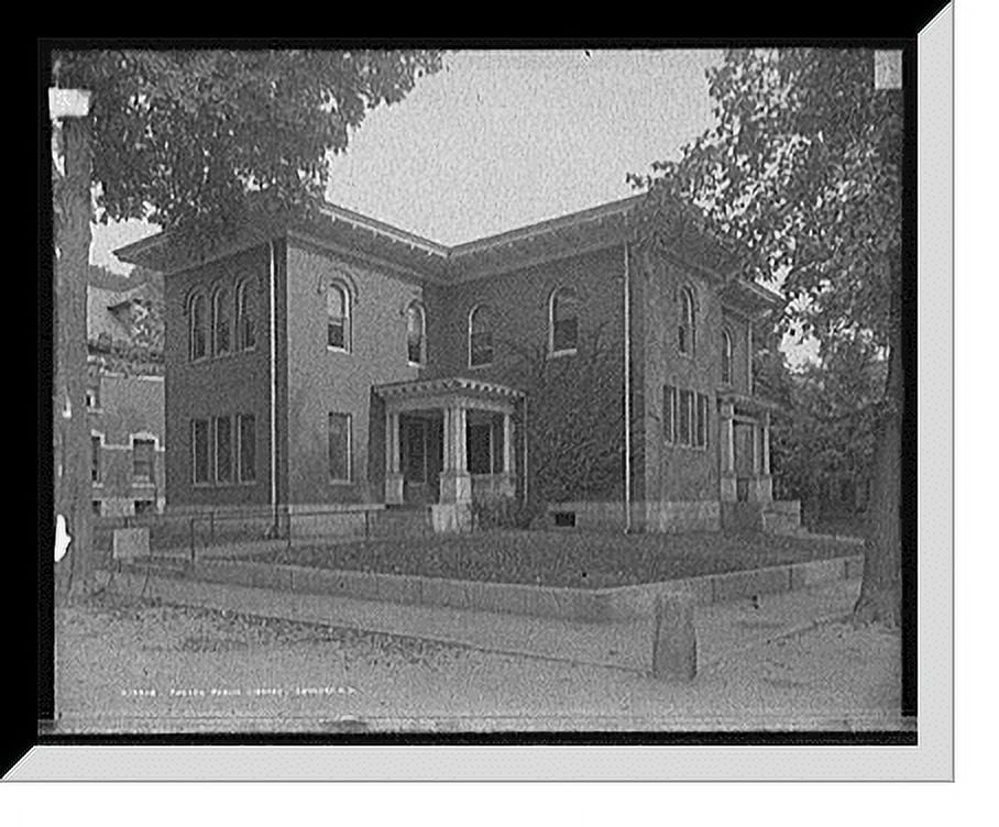 Historic Framed Print, Fowler Public Library, Concord, N.H., 17-7/8" x ...