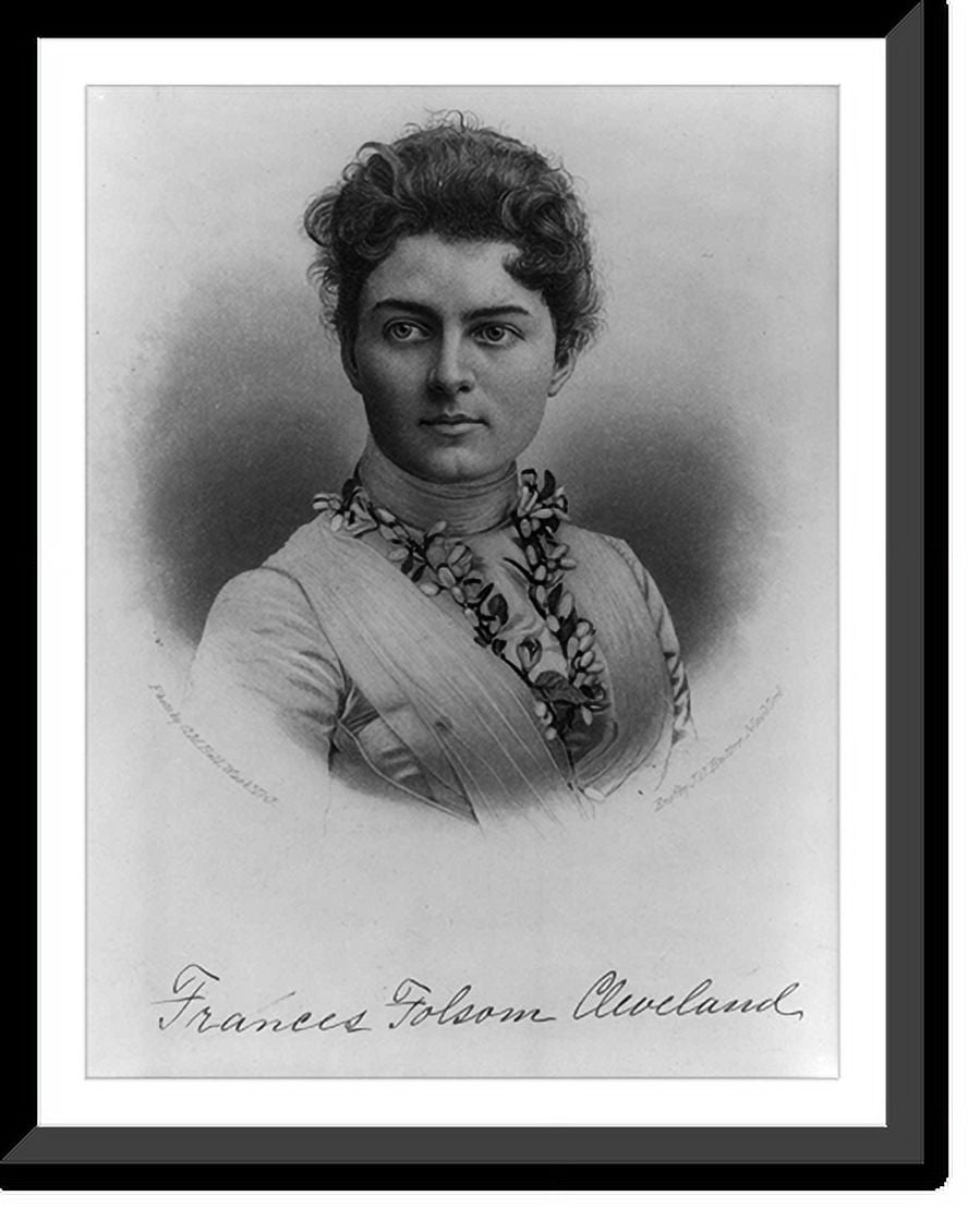 Historic Framed Print, Frances (Folsom) Cleveland, 1864-, 17-7/8" x 21 ...