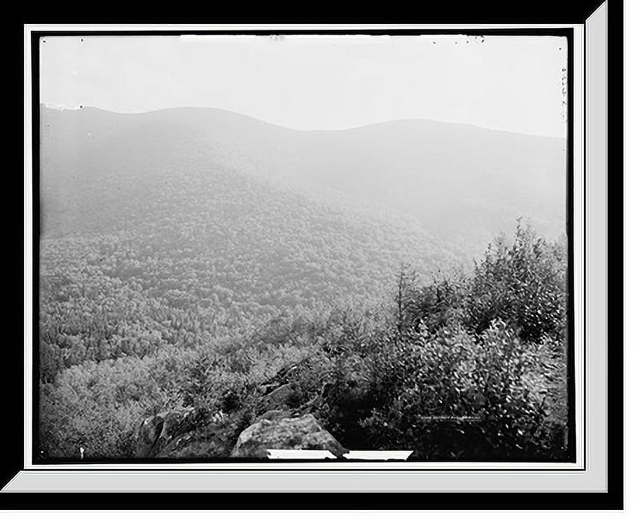 Historic Framed Print, Franconia Notch from artist's bluff, White Mts ...