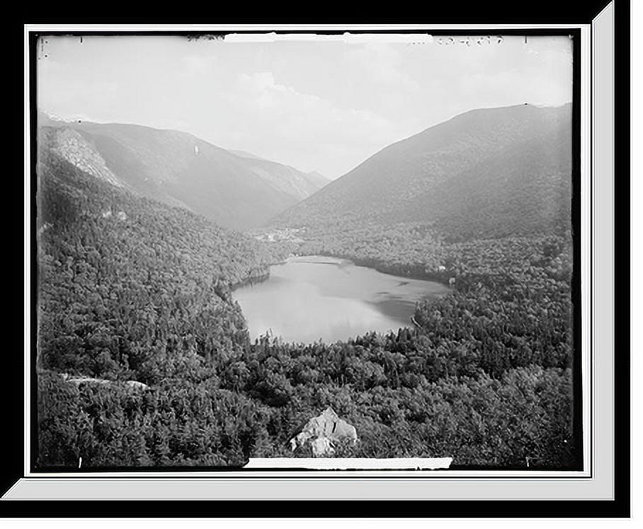 Historic Framed Print, Franconia Notch from artist's bluff, White Mts ...