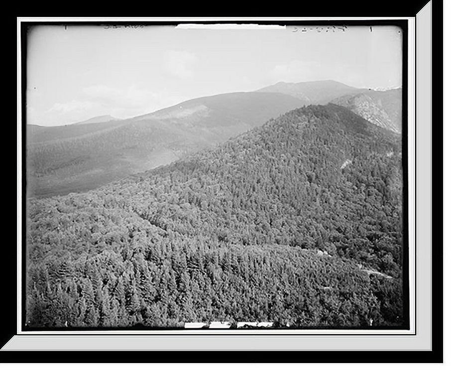 Historic Framed Print, Franconia Notch from artist's bluff, White Mts ...