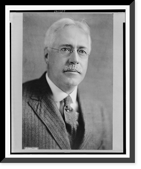 Historic Framed Print, [Frank A. Vanderlip, head-and-shoulders portrait ...
