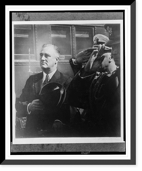 Historic Framed Print, [Franklin D. Roosevelt, half-length portrait ...