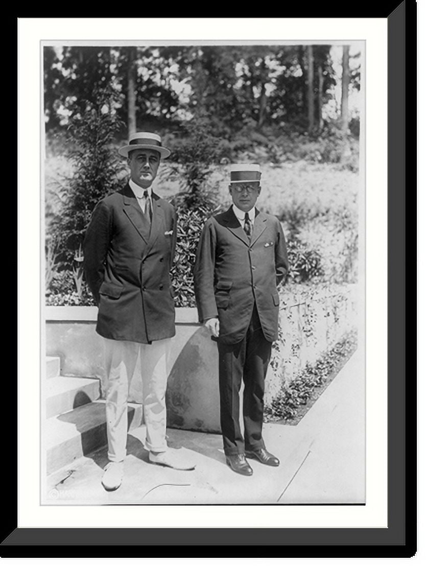 Historic Framed Print, [Franklin Delano Roosevelt, full, standing, with ...