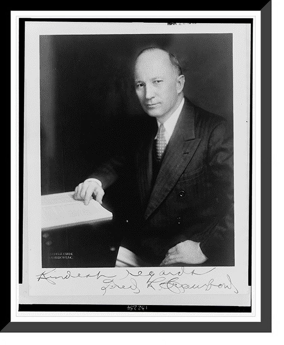 Historic Framed Print, [Fred L. Crawford, half-length portrait, seated ...