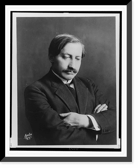 Historic Framed Print, [Frederick Albert Cook, half-length portrait, facing slightly right ...