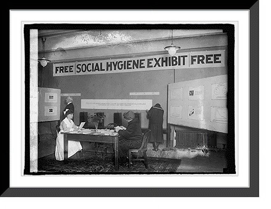 Historic Framed Print, Free Social Hygiene Exhibit, 17-7/8" x 21-7/8 ...
