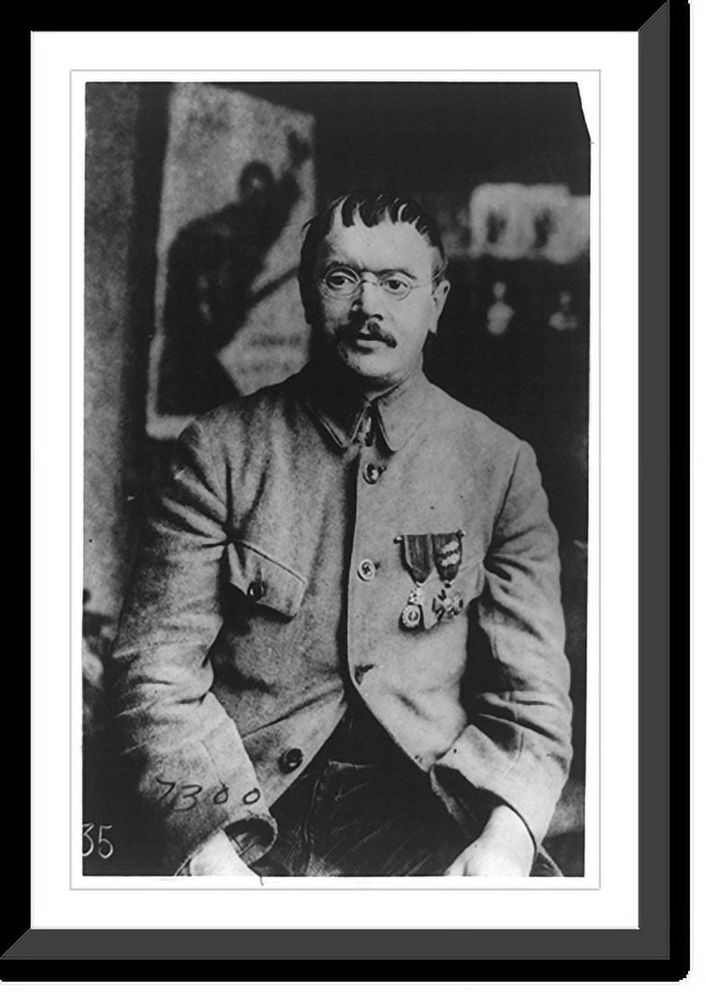 Historic Framed Print, French soldier [blind] whose face was mutilated ...