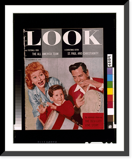 Historic Framed Print, [Front cover of Look Magazine, showing photo by ...