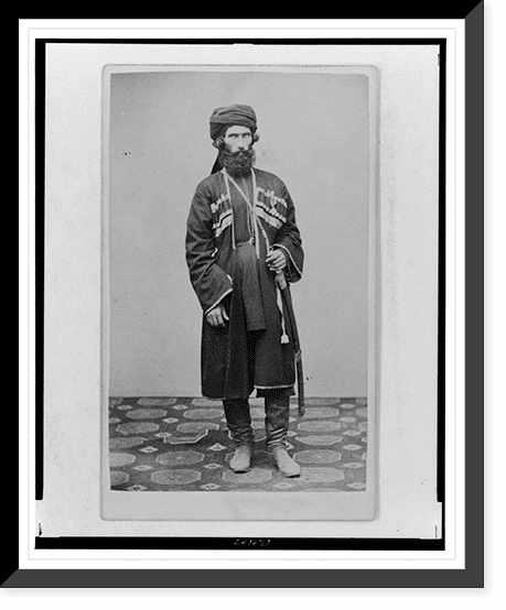 Historic Framed Print, [Full-length portrait of Transcaucasian man ...