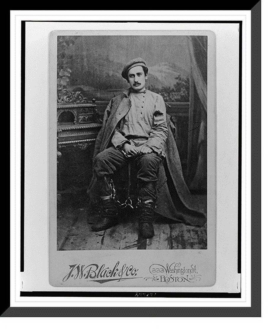 Historic Framed Print, [Full-length portrait of a man in convict ...