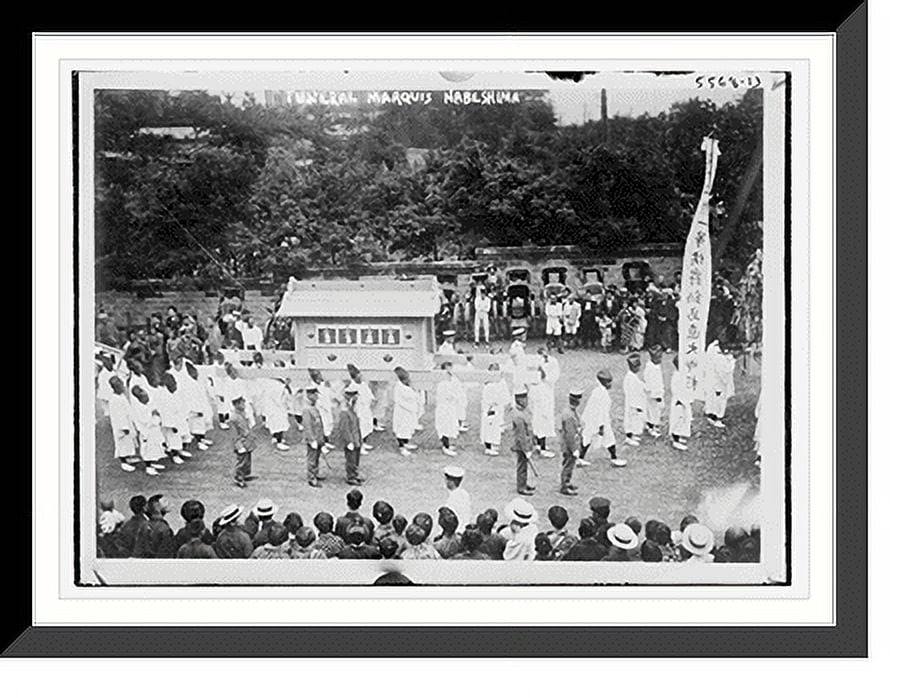 Historic Framed Print, Funeral . Marquis Nabeshima, 17-7/8" x 21-7/8 ...