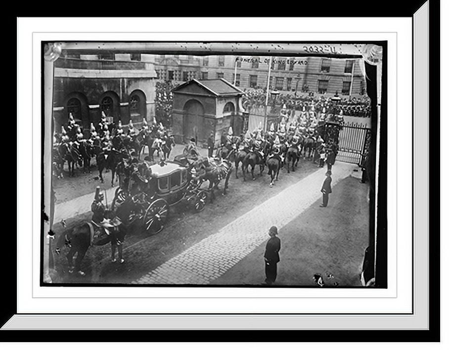 Historic Framed Print, Funeral of King Edward VII, 17-7/8" x 21-7/8 ...