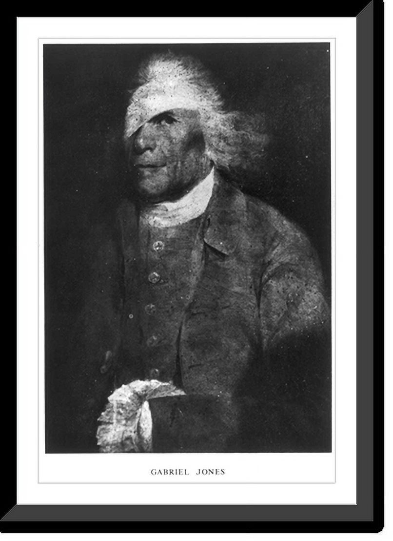 Historic Framed Print, [Gabriel Jones, 1724-1806, bust portrait, facing ...