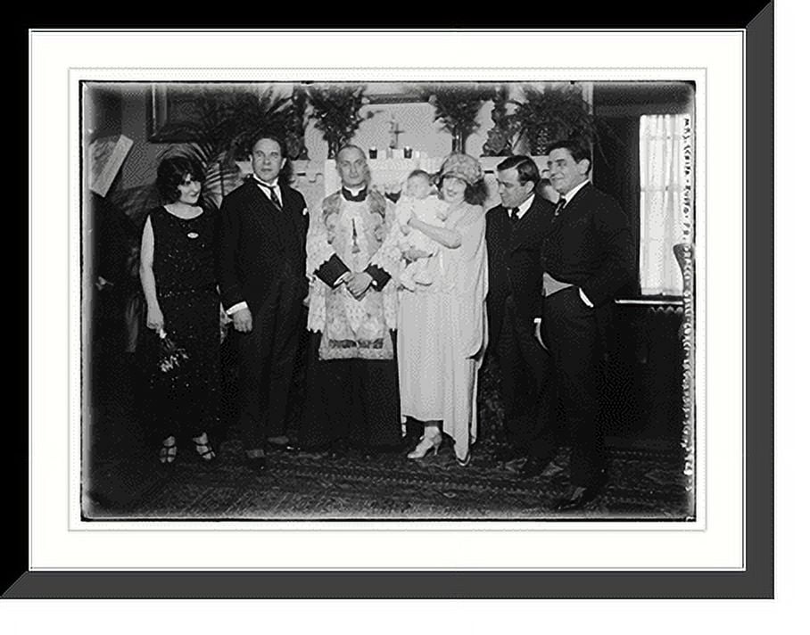 Historic Framed Print, Galli - Curci and family (with Mrs. Schipa, Fr ...