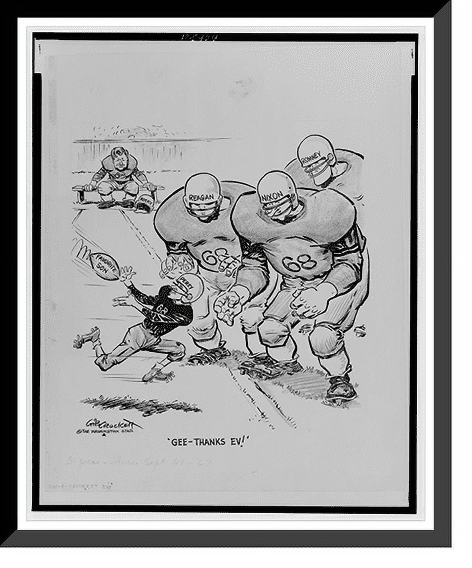 Historic Framed Print, Gee . thanks Ev!, 17-7/8" x 21-7/8" - Walmart.com