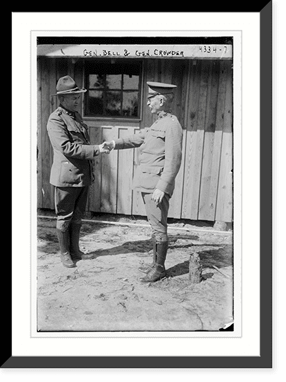 Historic Framed Print, Gen. Bell & Gen. Crowder, 17-7/8" x 21-7/8 ...