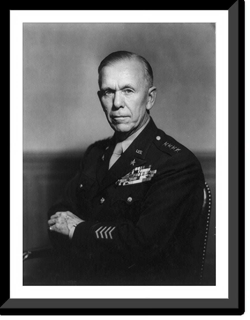 Historic Framed Print, [Gen. George Catlett Marshall, 1880-1959, half ...