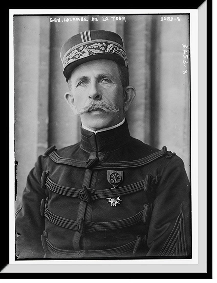 Historic Framed Print, Gen. Lacombe de la Tour, 17-7/8" x 21-7/8" - Walmart.com