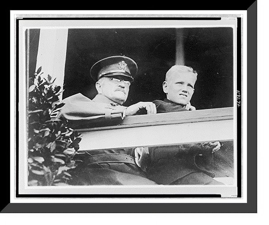 Historic Framed Print, Gen. Pershing and his son, Warren at the ...