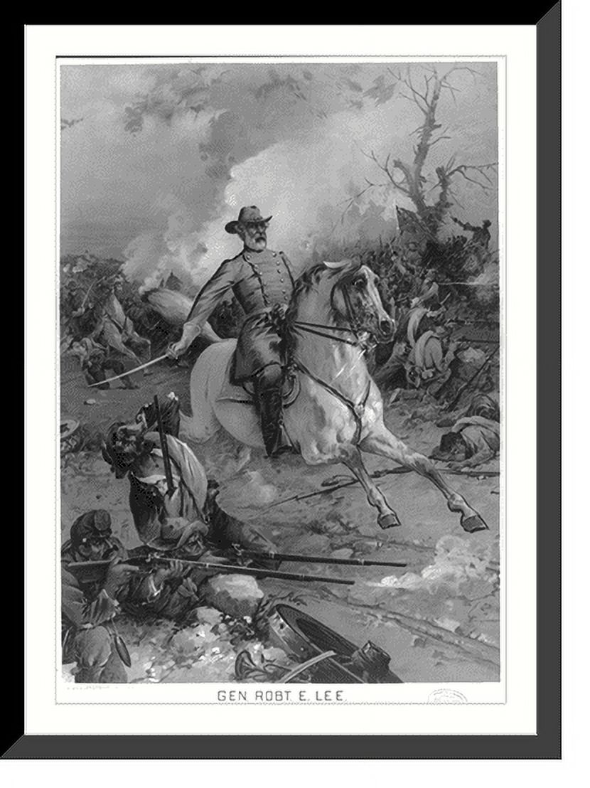 Historic Framed Print, Gen. Robt. E. Lee, 17-7/8" x 21-7/8" - Walmart.com