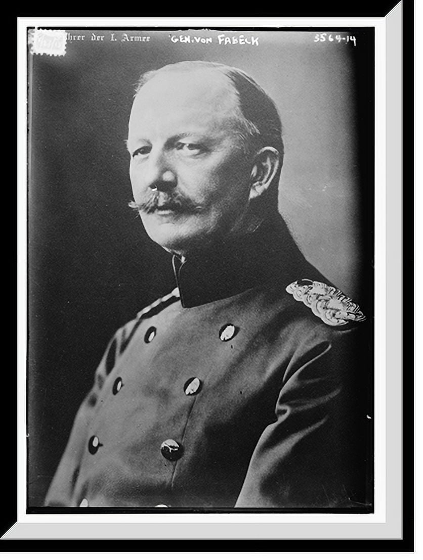 Historic Framed Print, Gen. Von Fabeck, 17-7/8" x 21-7/8" - Walmart.com