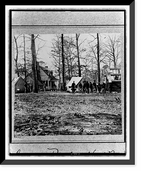 Historic Framed Print, General Butler's Head Quarters, Chapin's farm ...