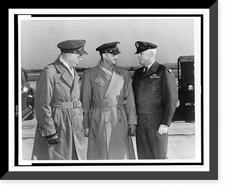 Historic Framed Print, [General George C. Marshall, Colonel T. Harmon ...