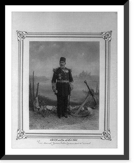 Historic Framed Print, [General Hasan Rami Pasa, Deputy Commander of ...
